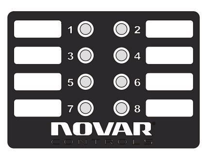 8 Button Override Panel | Annunciators | Controller Accessories ...