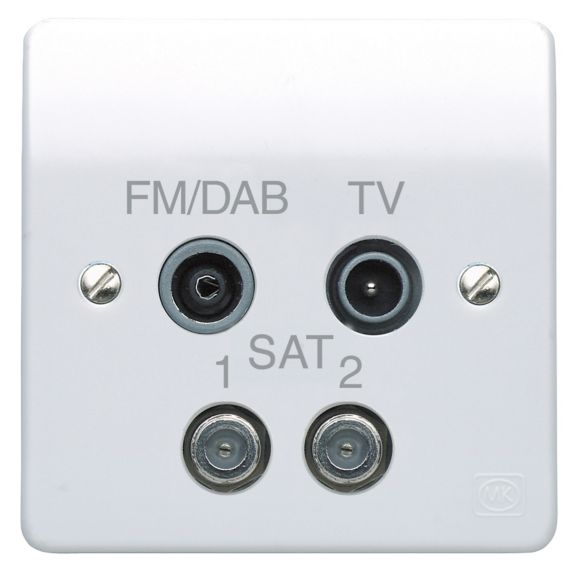 Logic Plus™ TV/FM and Satellite Socket Outlet | Honeywell