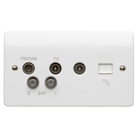 Logic Plus™ TV/FM and Satellite Socket Outlet | Honeywell