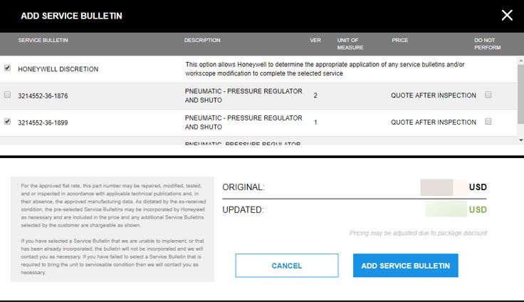 Honeywell Spare Parts Bulletin | Reviewmotors.co